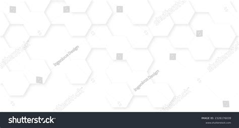 Abstract White Hexagonal Background Luxury White Stock Illustration 2326176039 Shutterstock