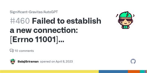 Failed To Establish A New Connection Errno 11001 Getaddrinfo Failed