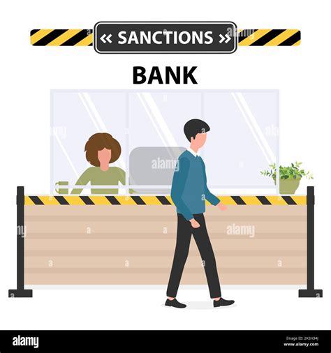 Vector Illustration Person Could Not Send Or Receive Money Due To