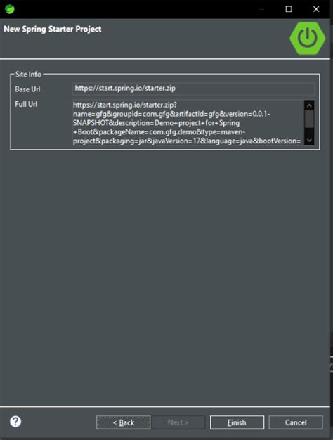 Creating Spring Boot Project Using Sts Geeksforgeeks