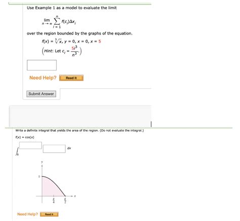 Solved Use Example As A Model To Evaluate The Limit Lim Chegg