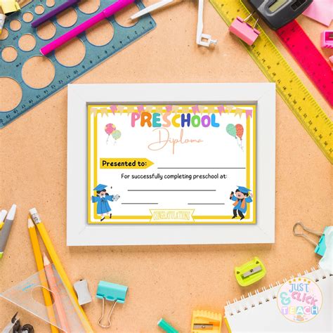 end of year preschool certificates text editable certificates autofill text made by teachers