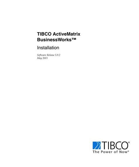 Installing Tibco Activematrix Businessworks Tibco Product