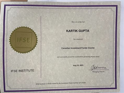 Kartik Gupta On Linkedin Financialindustry Investments Certification Careerdevelopment