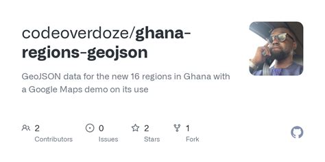 GitHub Codeoverdoze Ghana Regions Geojson GeoJSON Data For The New