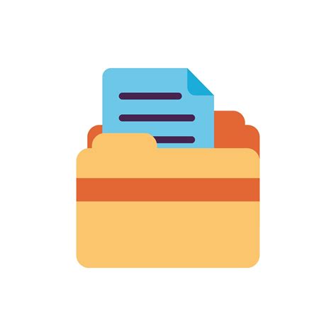 Folder File Document Flat Style Vector Art At Vecteezy