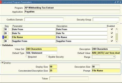 Flex In Concurrent Program Parameter