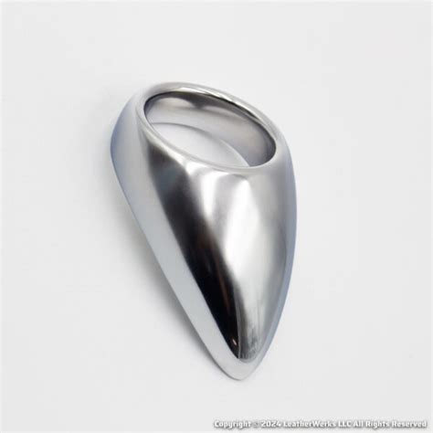 Teardrop Cock Ring Chrome Sleek And Stylish Accessory