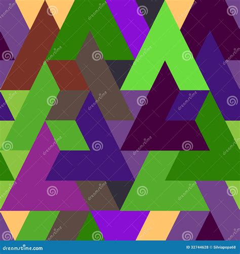 Abstract Colorful Triangle Pattern Background Stock Illustration