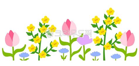 꽃 봄 식물 꽃일러스트 봄꽃 사진 이미지 일러스트 캘리그라피 52saseyou작가