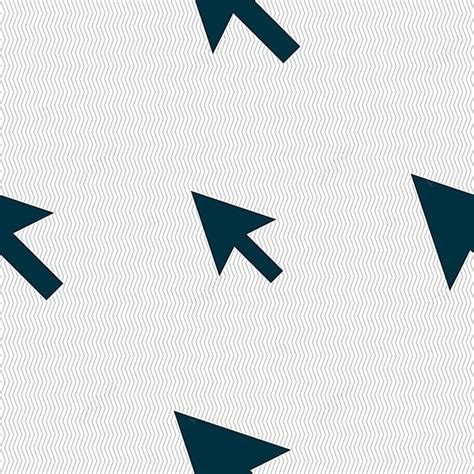 Patrón Sin Costuras De Textura Geométrica Con Cursor De Flecha E ícono De Mouse De Computadora