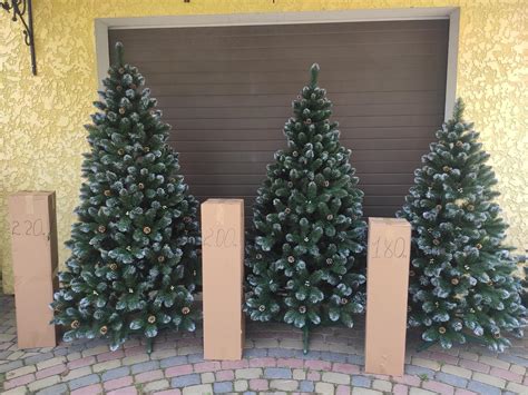 ᐉ Штучна ялинка Кармен з срібними шишками та перлами 2 2 м Карм Ср 220 • Краща ціна в Києві