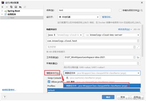 idea启动服务报错：运行 ‘test‘ 时出错 invalid format `命令行过长。要为 {0}{1 choice 0 或也为 {2} ‘‘‘‘default