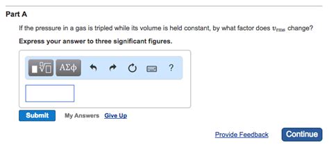 solved part a if the pressure in a gas is tripled while its