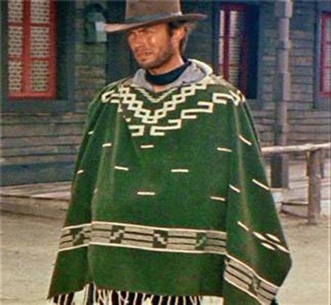 Clint Eastwood Style Spaghetti Western Cowboy Poncho Costume Etsy