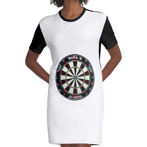Original Dartboard Graphic T Shirt Dress By Delicarte Shirts T Shirt Dress T Shirt