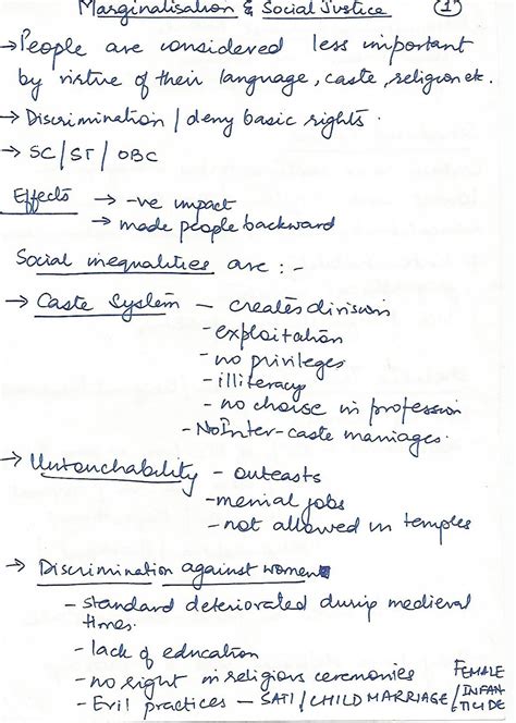 Class 8 A Pis Ahmd Marginalisation And Social Justice Notes