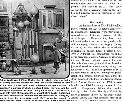 Was Hermann Goerner Truly Mighty Iron Game History May 2007 Rogue Fitness