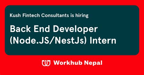 back end developer node js nestjs intern