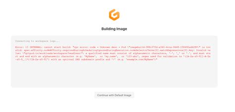 Invalid Value Used For Ws Manager Node Affinity · Issue 6404 · Gitpod