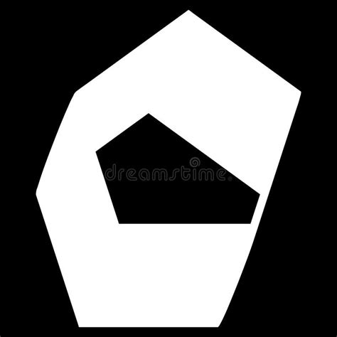 Polygon Geometric Abstract Irregular Asymmetric Shape Stock Vector Illustration Of Doodle