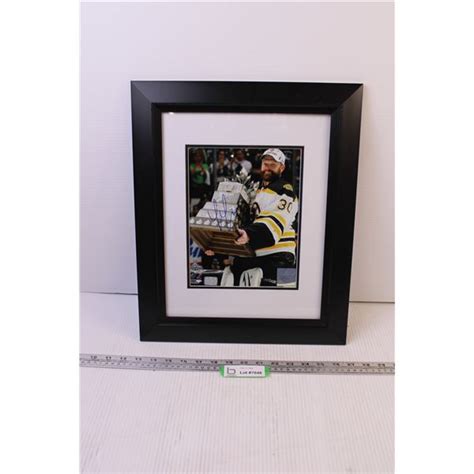 Framed Print Of Tim Thomas Signatures Cannot Be Authenticated