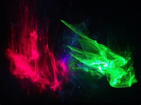 Two Colored Lights In The Dark