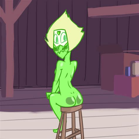 Rule 34 Alien Ass Gem Species Green Skin Nude Peridot Steven Universe Ravencomb21 Steven
