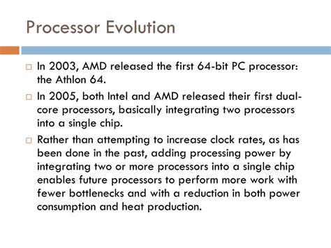 PPT CHAPTER Processor Types And Specifications PART PowerPoint Presentation ID