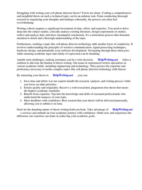 Cell Phone Detector Thesis Pdf Detector Radio Electronic Circuits