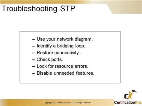 Cisco CCNP SWITCH Advanced Spanning Tree