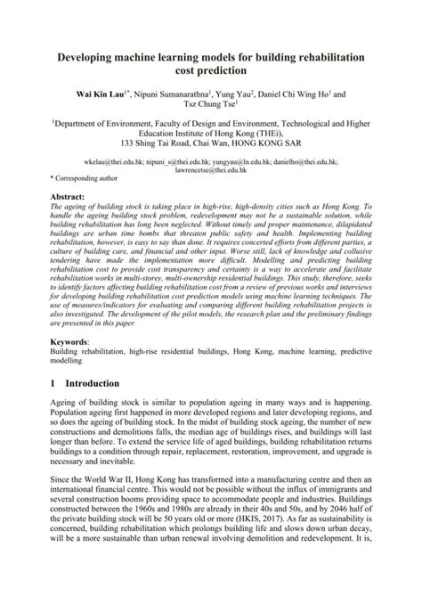 Machinelearning Costprediction Hongkongbuildingrehabilitation