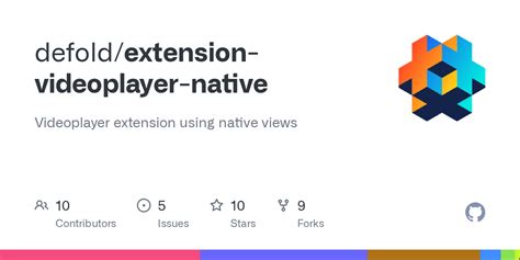 github defold extension videoplayer native videoplayer extension using native views