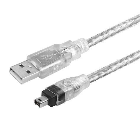 Firewire To Usb Adapter Cable Ieee 1394 4pin To Usb 2 0 Converter Cord Firewire 400 To Usb