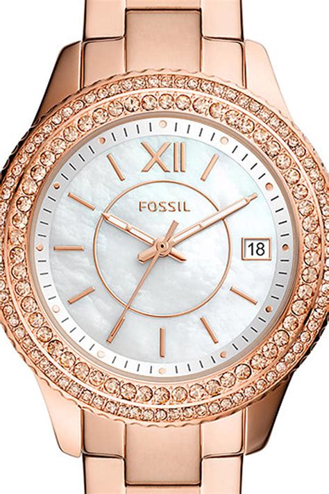 Fossil Часовник от неръждаема стомана Златист Emag Bg
