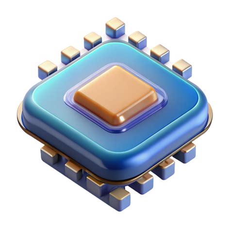 Extraordinary Contemporary Microchip With Visible Transistors Genuine 59621918 Png