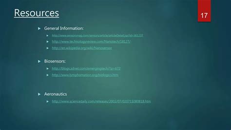 Nano Sensors Technology Ppt