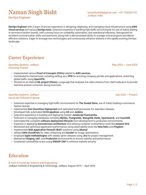 Naman Singh Bisht Devops Engineer Pdf Amazon Web Services Computing