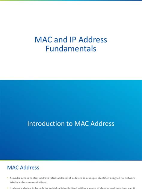 08mac And Ip Fundamentals Pdf Ip Address Computer Network
