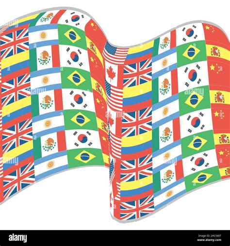 Flags Of The World United Nations Stock Vector Images Alamy