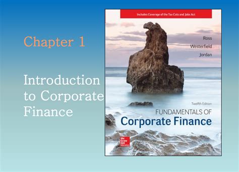 Chap1 I Lecture Slides Chapter 1 Introduction To Corporate Finance