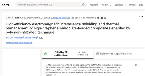 High Efficiency Electromagnetic Interference Shielding And Thermal