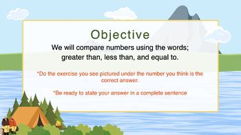 Comparing Numbers Exercise Edition By Teach Inspire And Thrive TPT