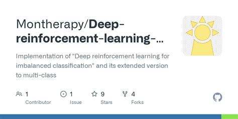Github Montherapy Deep Reinforcement Learning For Multi Class Imbalanced Classification