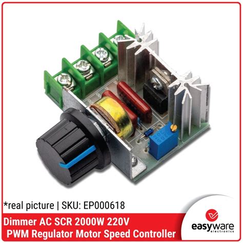Jual Dimmer AC SCR 2000W Motor Speed Controller 220V PWM Regulator Shopee Indonesia