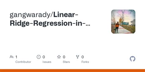 Github Gangwarady Linear Ridge Regression In Multiple Dimension
