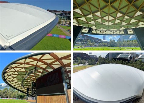 Architectural Fabric Cladding For Amphitheatre By Makmax Australia