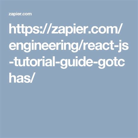 Engineeringreact Js Tutorial Guide Gotchas Best