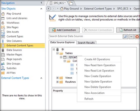 Integrate Azure Sql Db With Sharepoint Online As An External List Using Business Connectivity