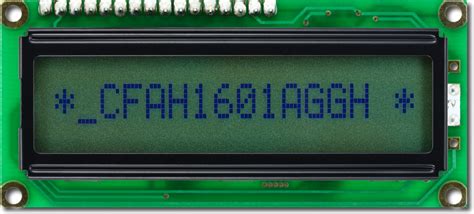16x1 Character Sunlight Readable Lcd From Crystalfontz
